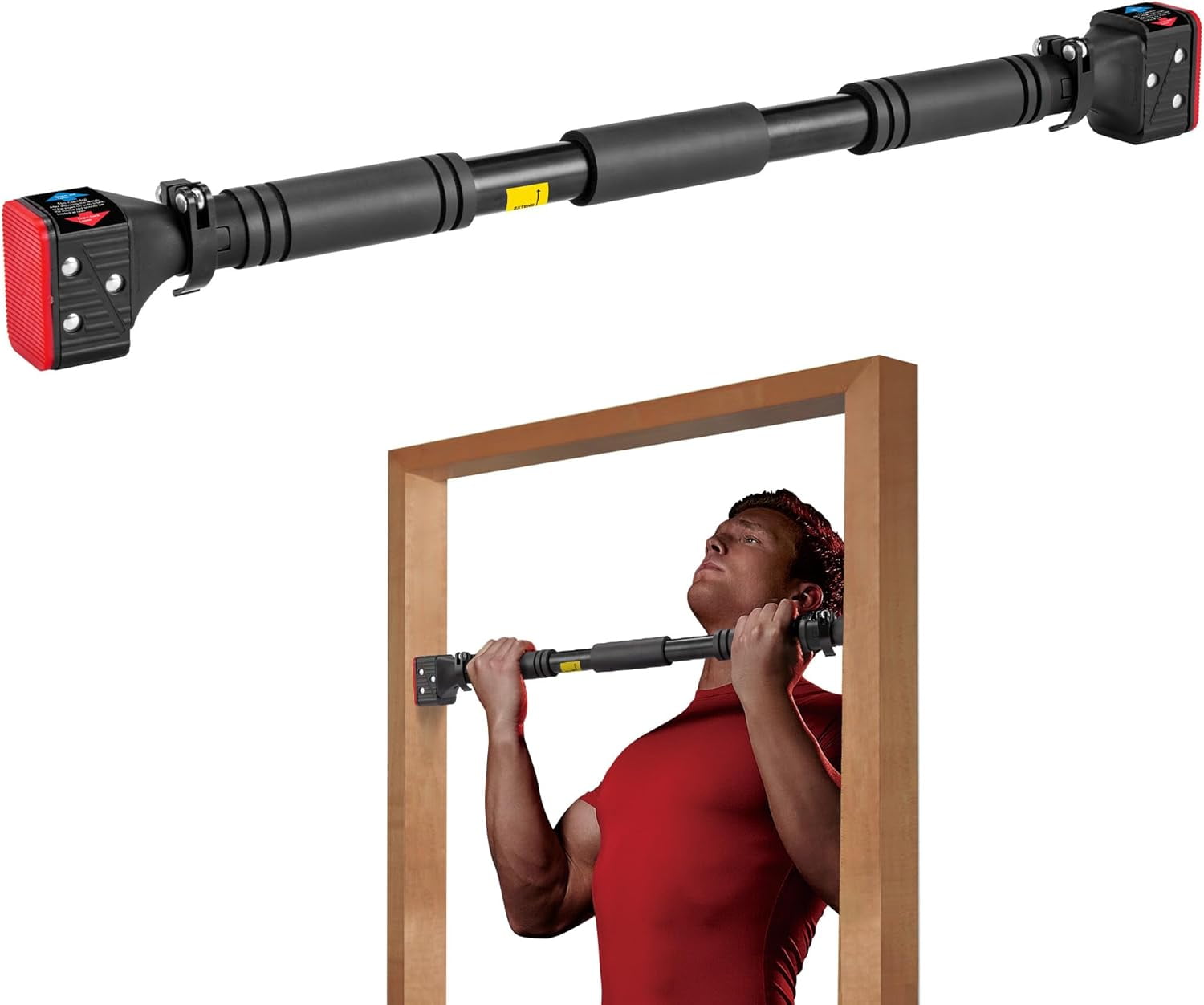 Pull-Up Bar For Door Frame Chin Up Bar Upper Workout Adjustable ...