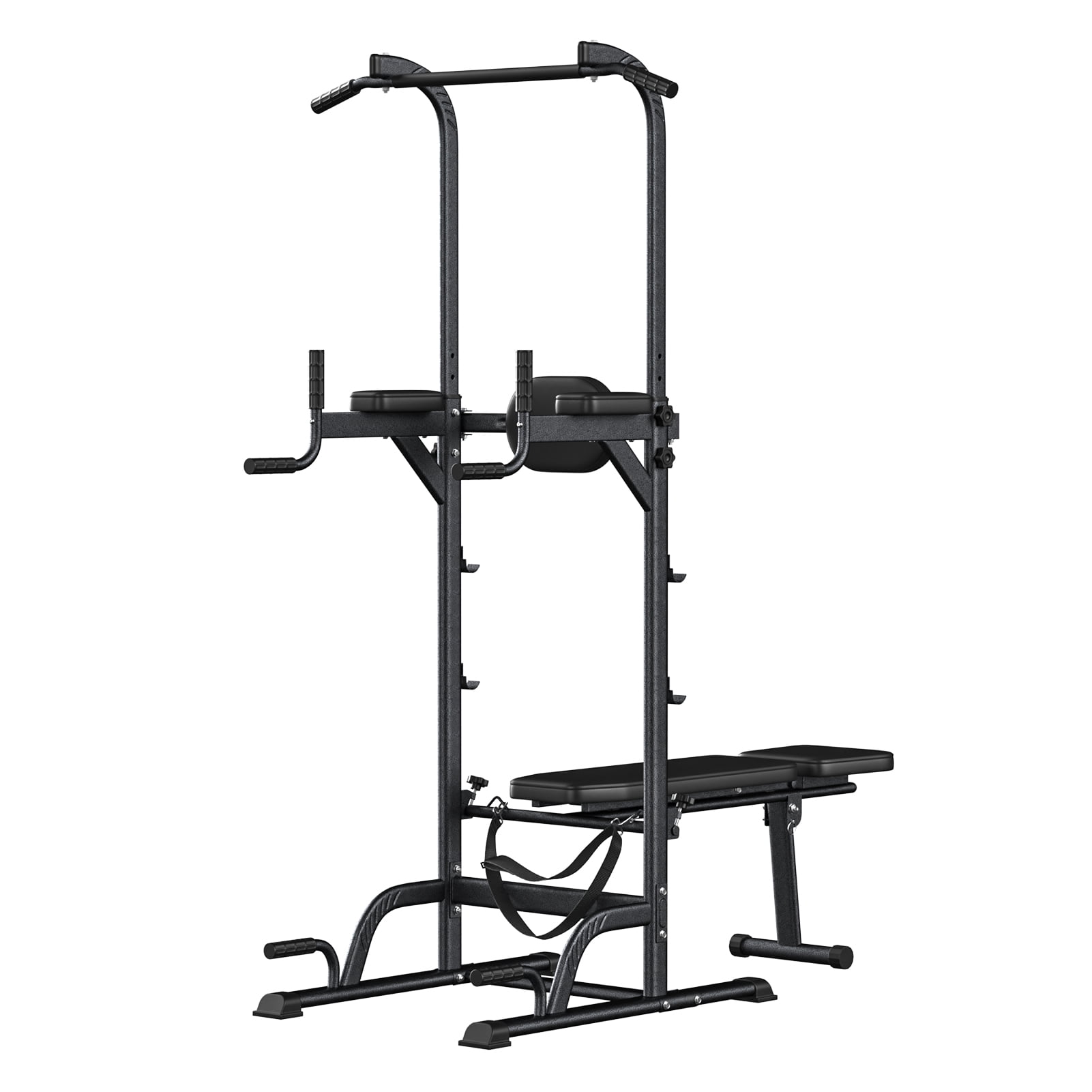 Pull Up Bar Free Standing, Pull-up Rack with Dumbbell Bench, Height ...