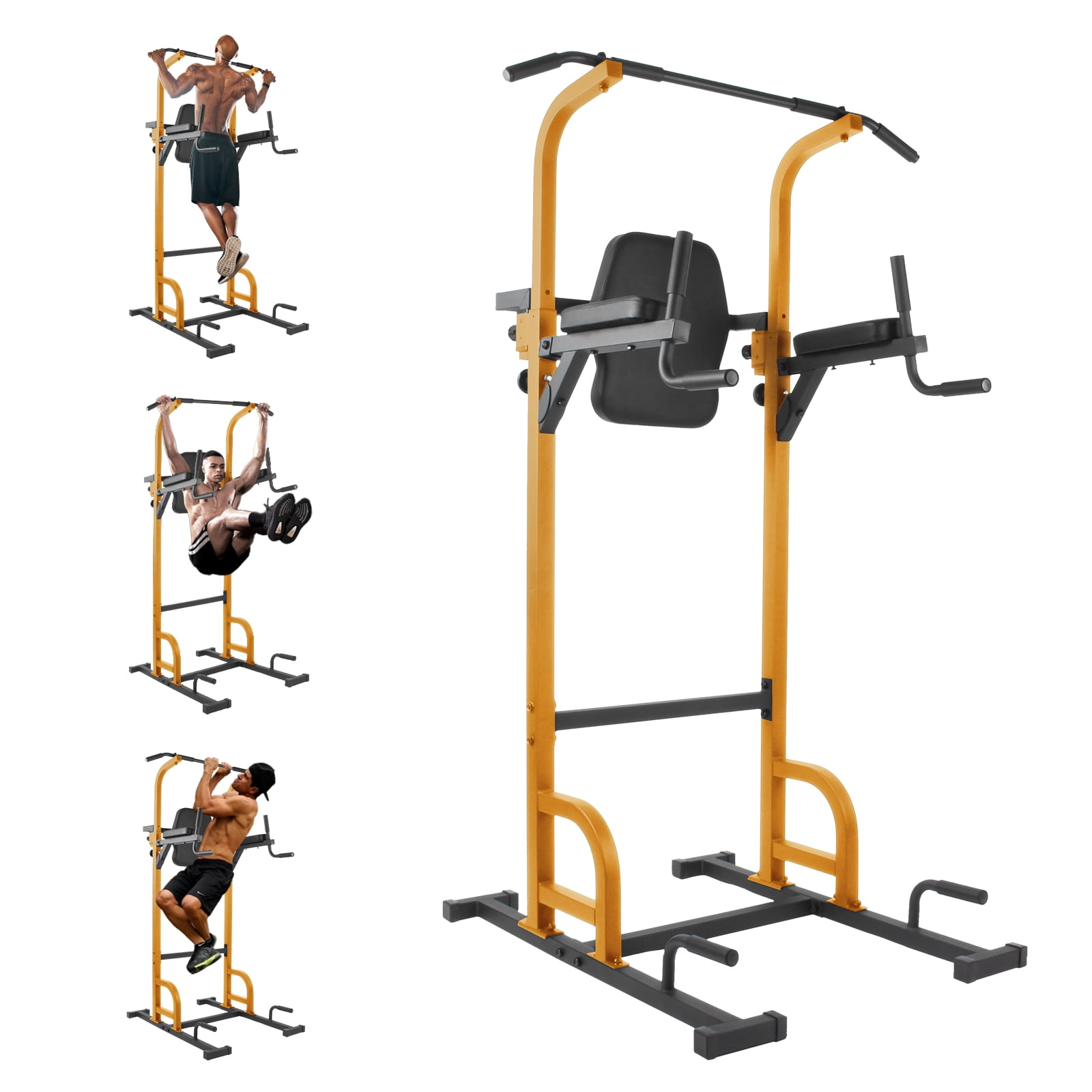 Power Tower Pull Up Bar, Adjustable Height, Multi-Function Strength ...