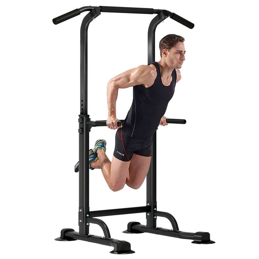 Pull Up Bar Station, Free Standing Pull Up Rack Dip Station For Home ...