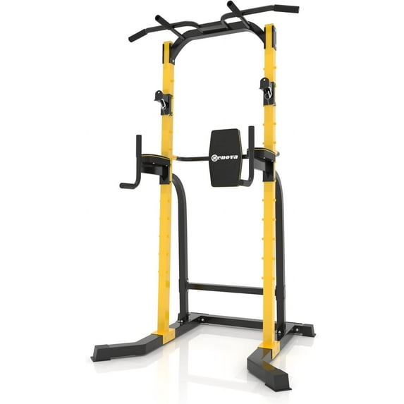 Pull Up Bar Station Power Tower - Adjustable Height Dip Bar for Multi ...