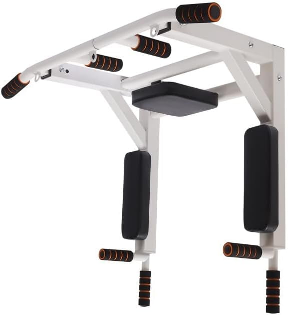 Pull Up Bar Wall Mounted Chin Up bar Multifunctional Dip Station for ...