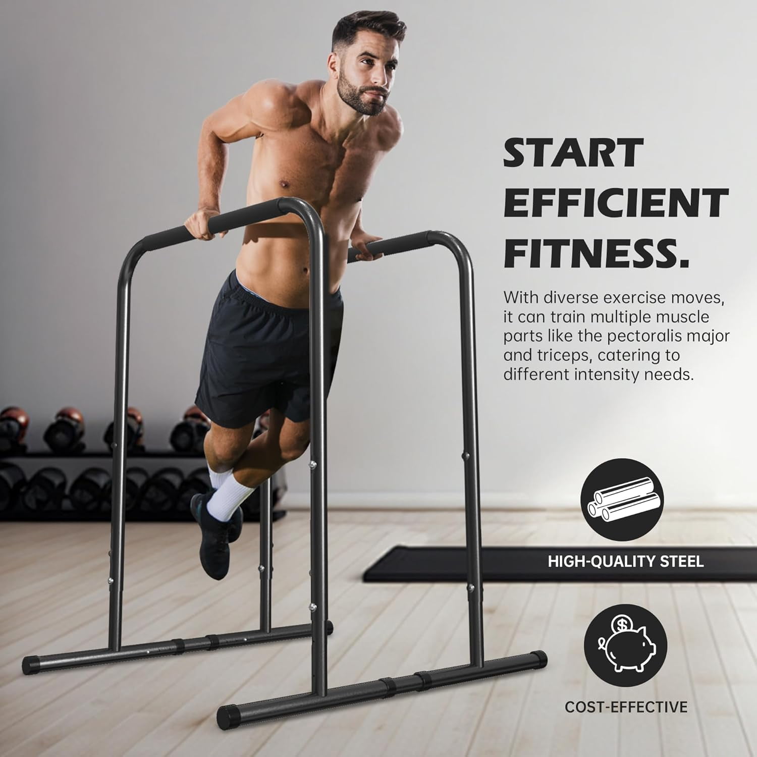 Pull Up Dip Station Strength Training Dip Stands Station Tricep Dips ...
