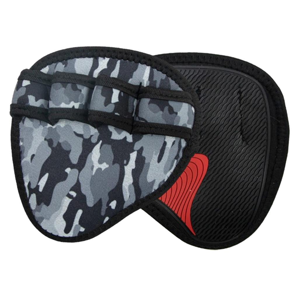 Pull Up Grips Pads with 4 Finger Loop Lifting Sweat Proof Pads Gym ...