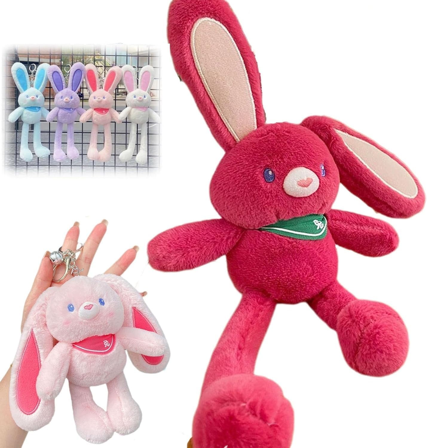 Pull-Up Rabbit Plush Toy - Interactive Stretchy Design,Pull Up Rabbit ...
