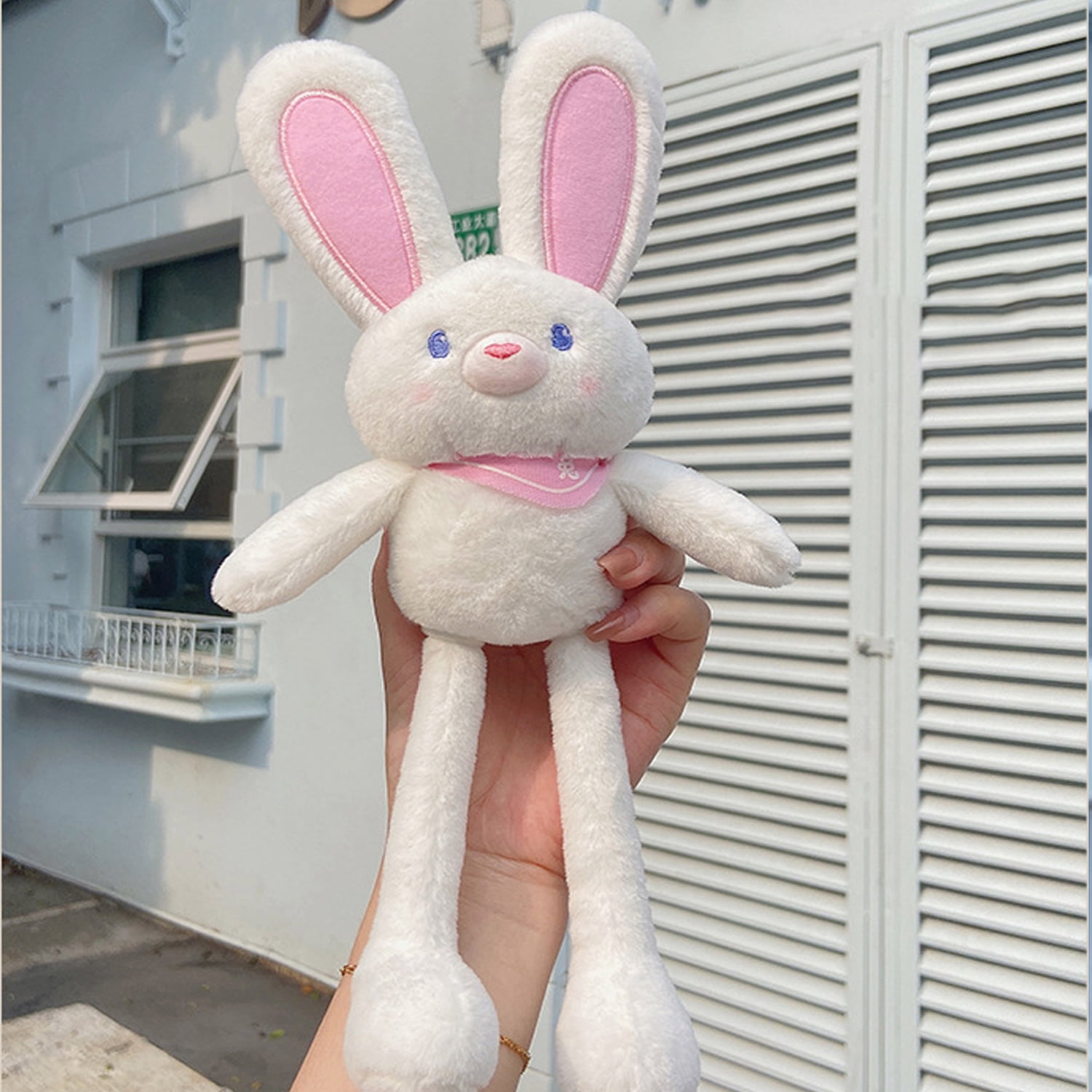 Pull-Up Rabbit Plush Toy - Interactive Stretchy Design, Pull up Rabbit ...