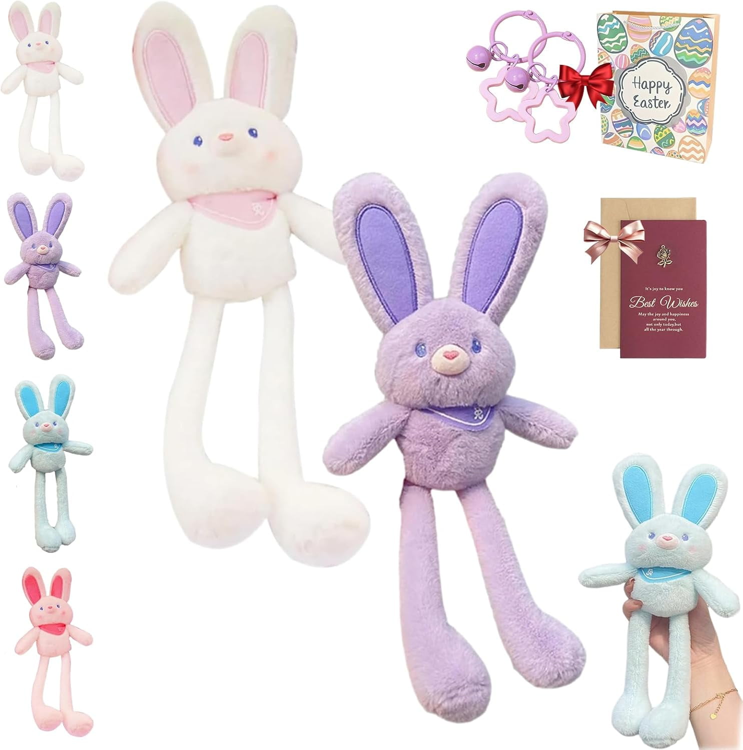Pull-Up Rabbit Plush Toy - Interactives Stretchy Design, Pull ups ...