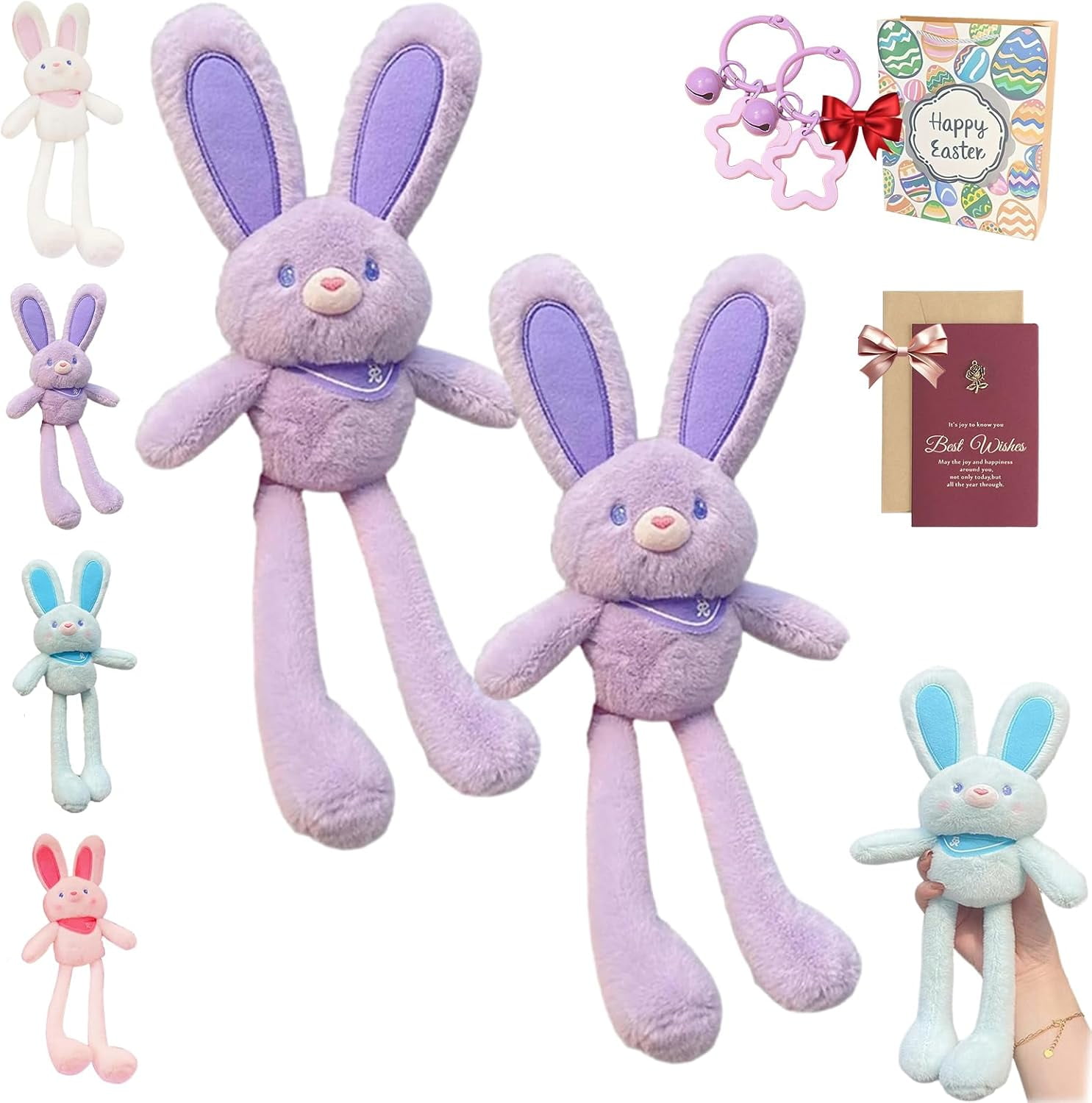 Pull-Up Rabbit Plush Toy - Interactives Stretchy Design, Pull ups ...