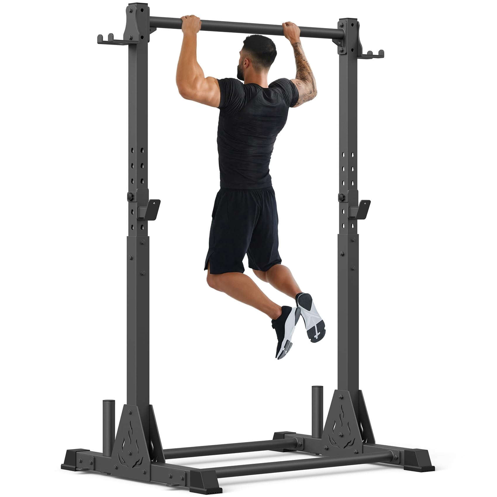 Pull Up Station Strength Workout Bar Free Standing For Home Gym ...