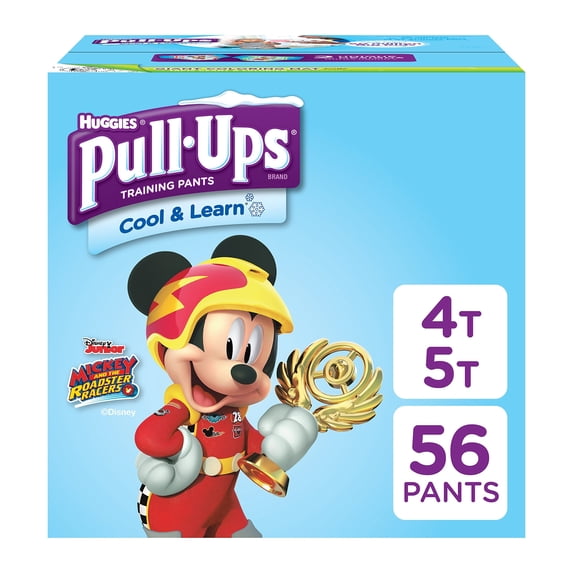 Pull-Ups Boys' Big Kid's Cool & Learn Training Pants, Toddler Size, 4T ...