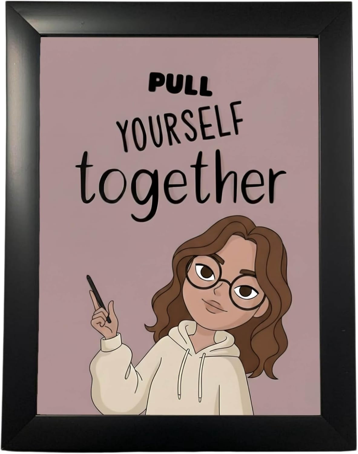 Pull Yourself Together Motivational Poster - Inspirational Wall Art ...