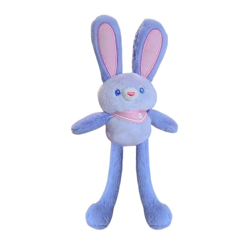 Pull-and-Stretch Bunny Plush Toy, Interactive Long-Legged Rabbit with ...