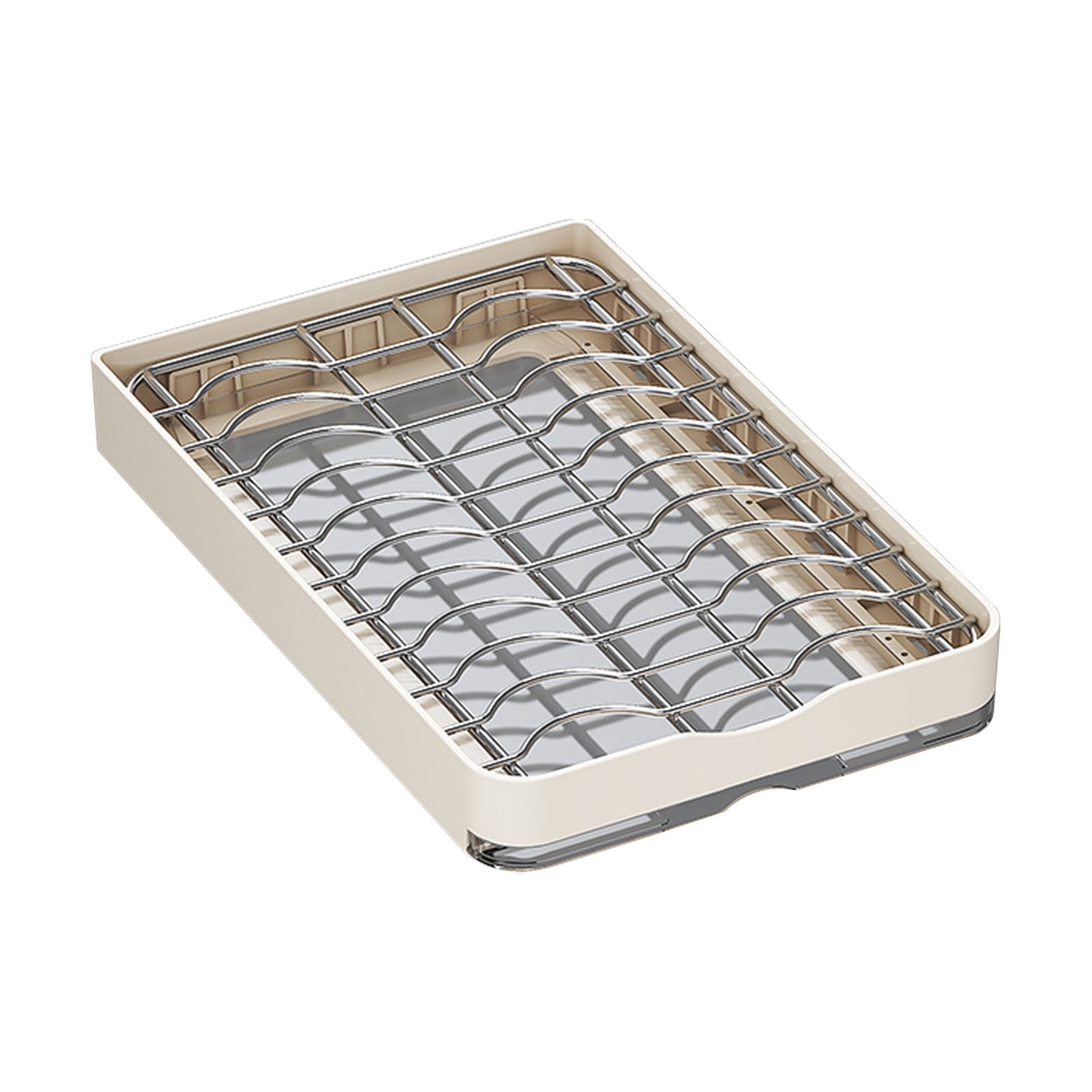 Pull out Cabinet Drawer, Metal Slide Out Dish and Bowl Drying Rack ...