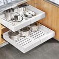 Pull Out Cabinet Organizer, 16.9" Deep, Expandable(11.9"-19.7") Heavy ...