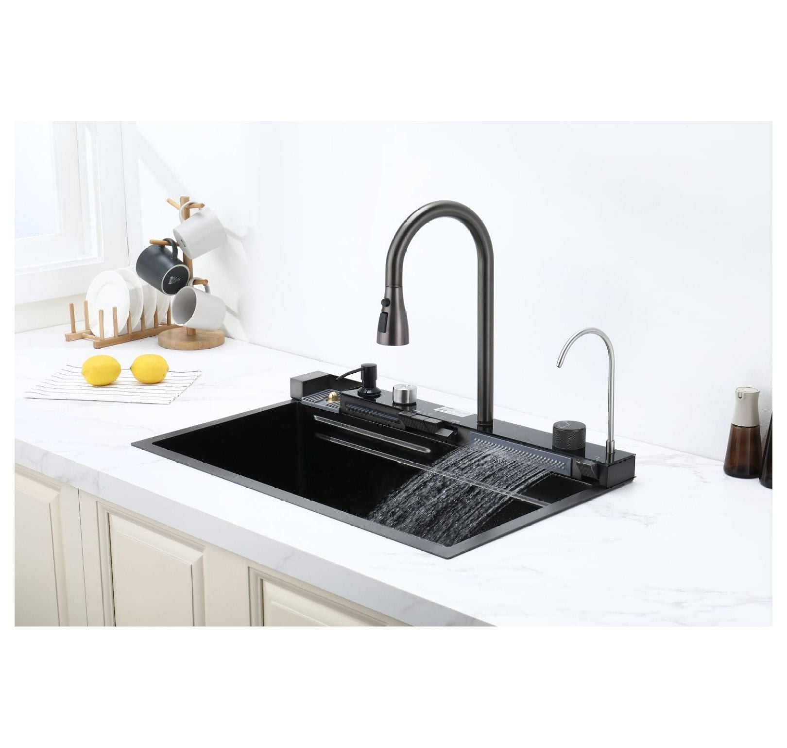 Pull-out Facuet Single Bowl Sink Kitchen Vegetable Sink 304 Whale ...