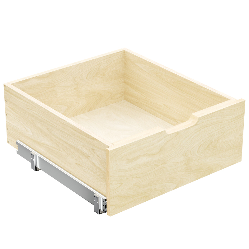 Pull-out cabinet organizer - High drawer 19½" W x 21" D Wooden hard ...