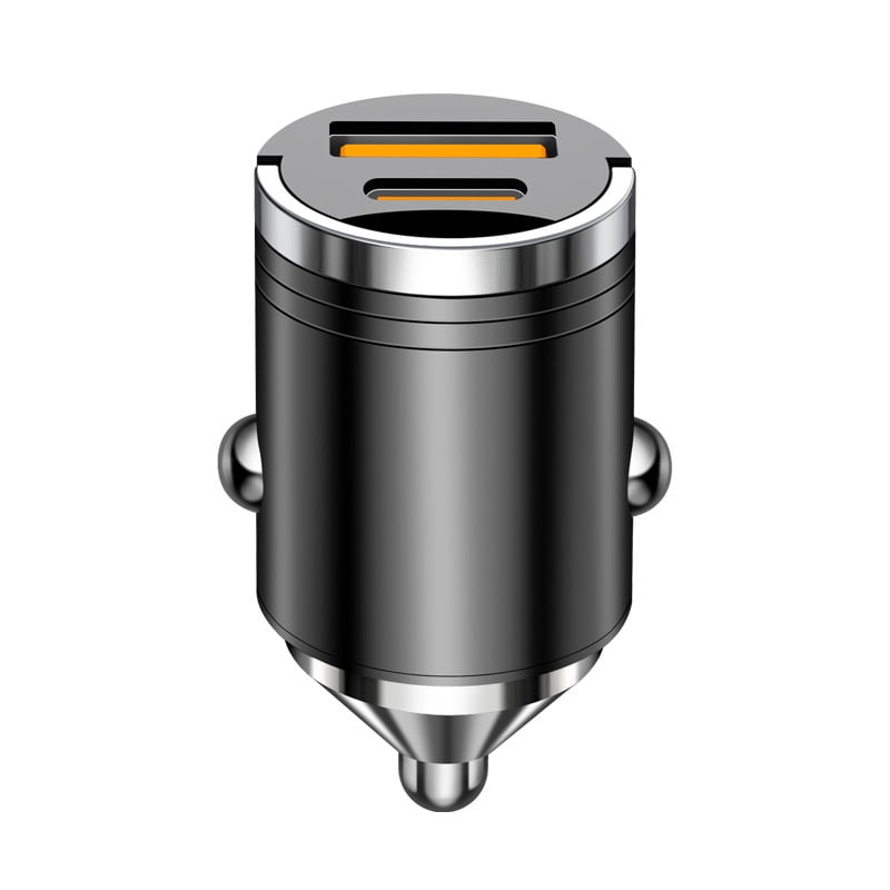 Pull ring car charger dual usb fast charge Mini Hidden 66W 100W flash ...