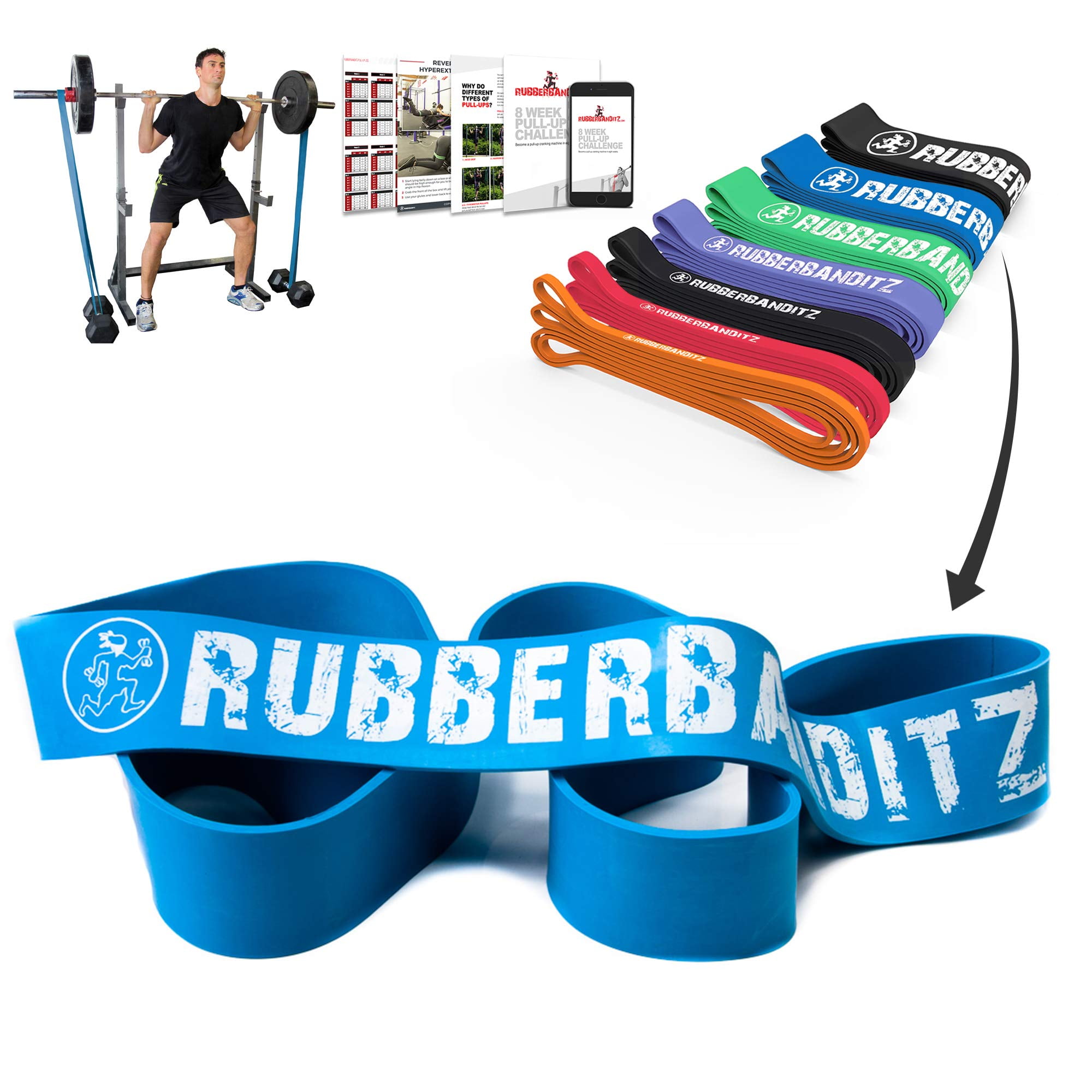 Rubberbanditz Pull Up Assist Resistance Bands | Strengthening, Physical ...