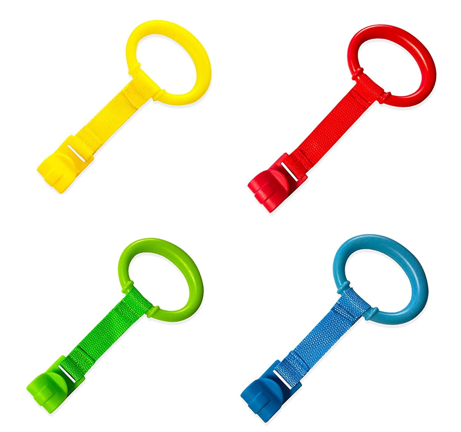 Pull up Rings, Standing Walker Crib Tool Ring 4 Pieces Universal Ring ...