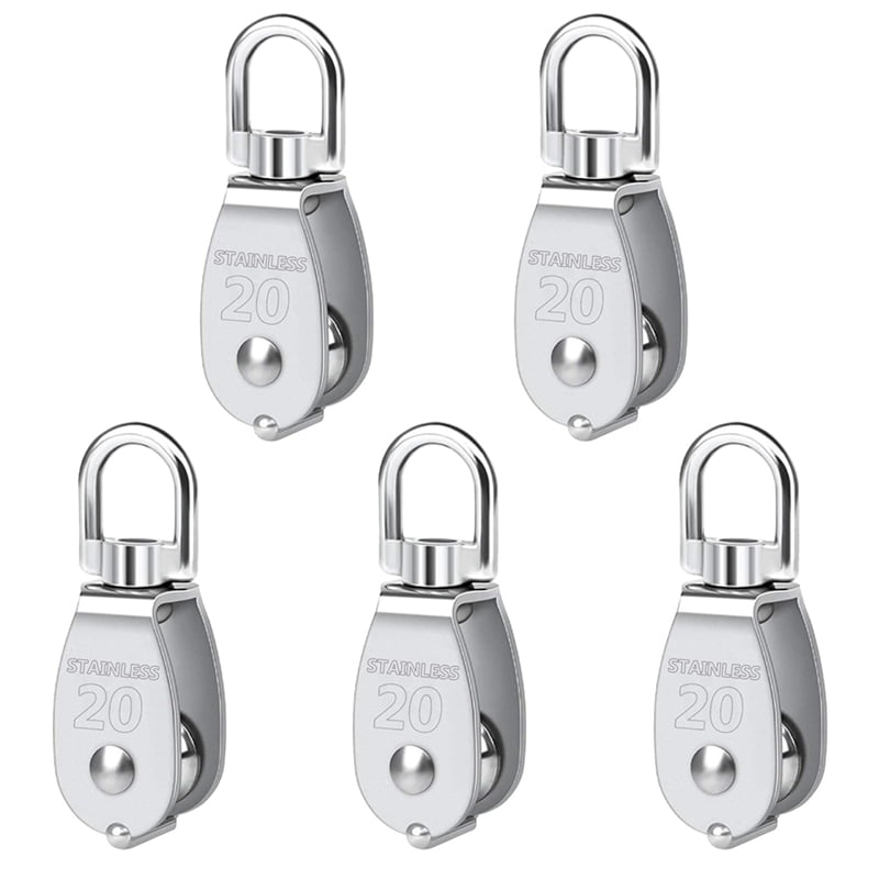 Pulley 304 Stainless Steel Single Pulley Block M20 Small Heavy Duty ...