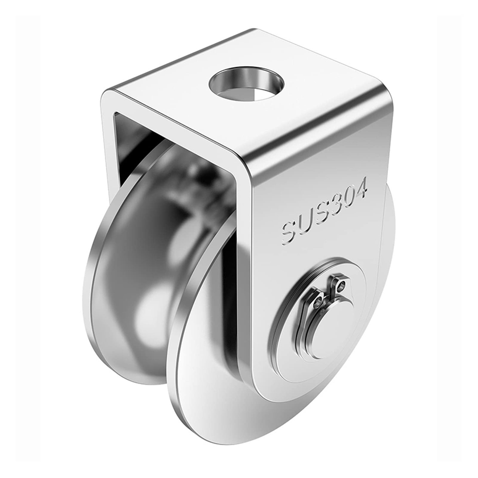 Pulley Block U 304 Stainless Steel Pulley Roller, Duplex Bearing Silent ...