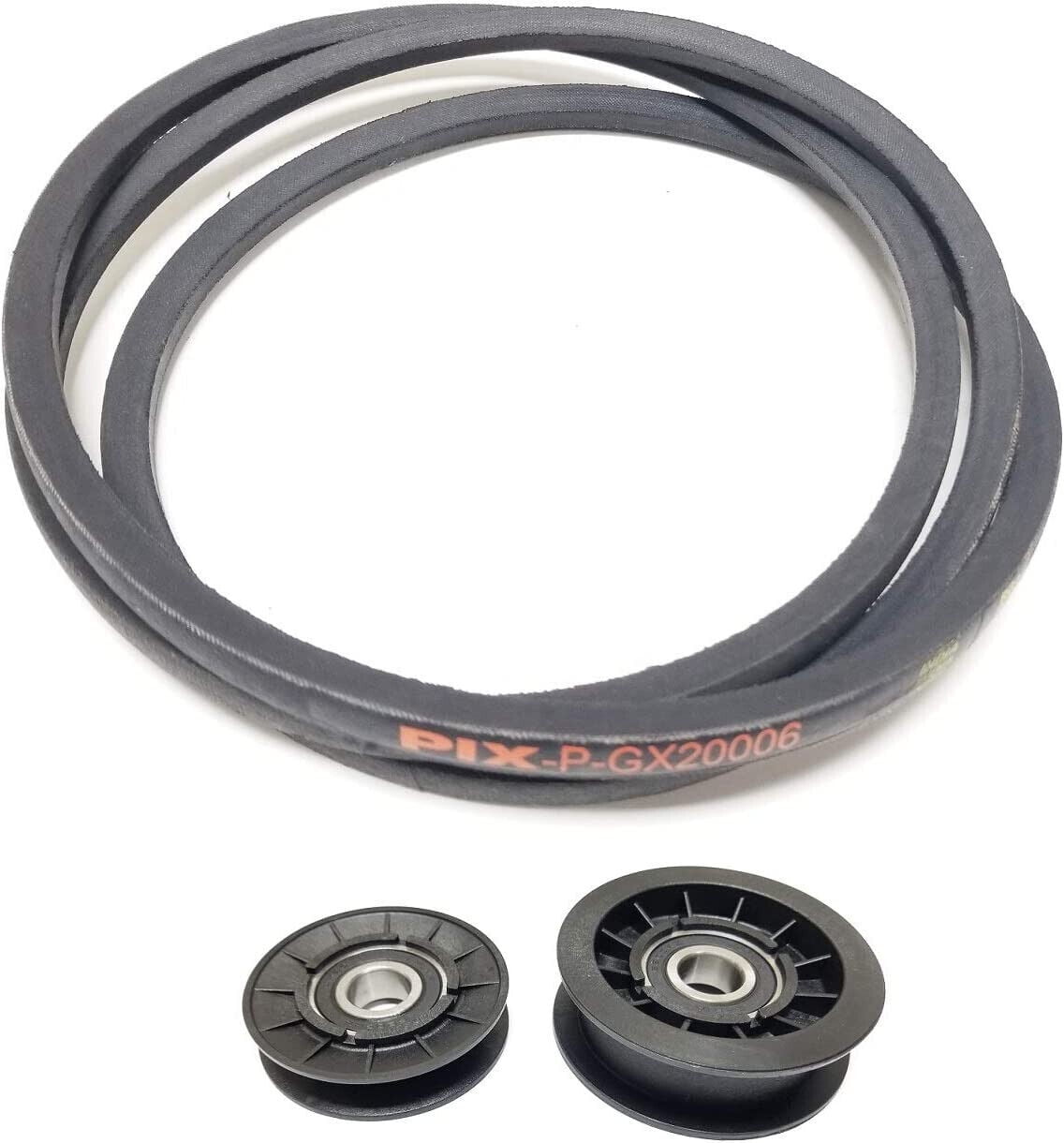 Pulley & Drive Belt Kit Compatible w/ John Deere (L100 Series) GX20006 ...