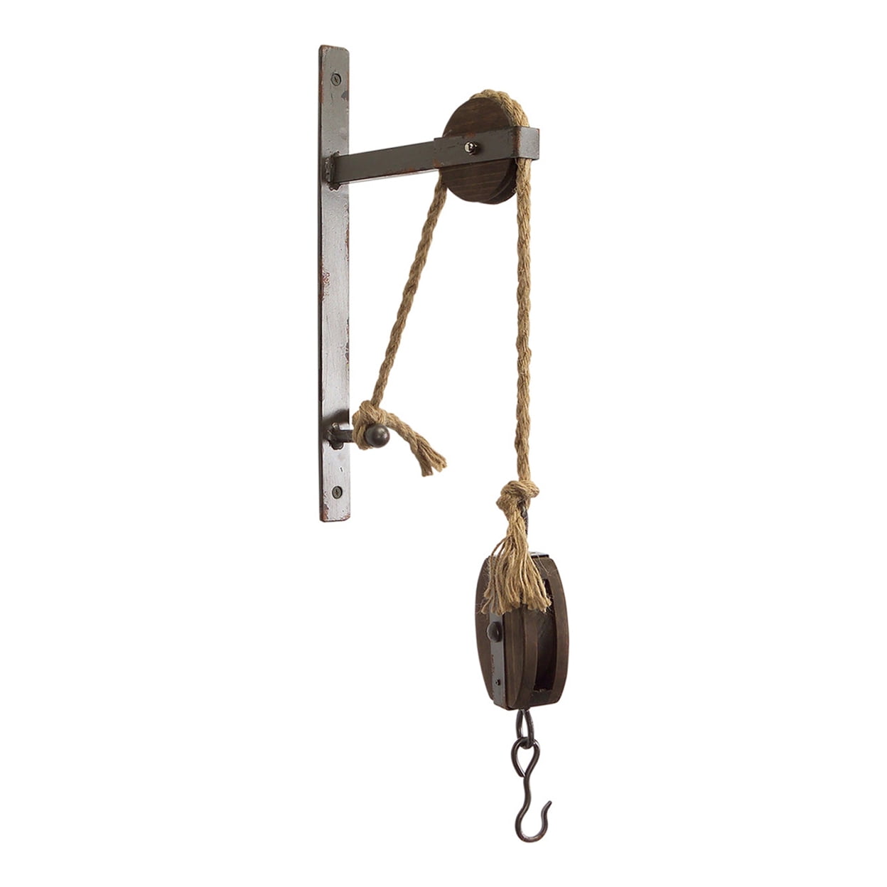 Pulley Mounting Bracket (Set Of 2 )16"L Metal, Wood - Walmart.com