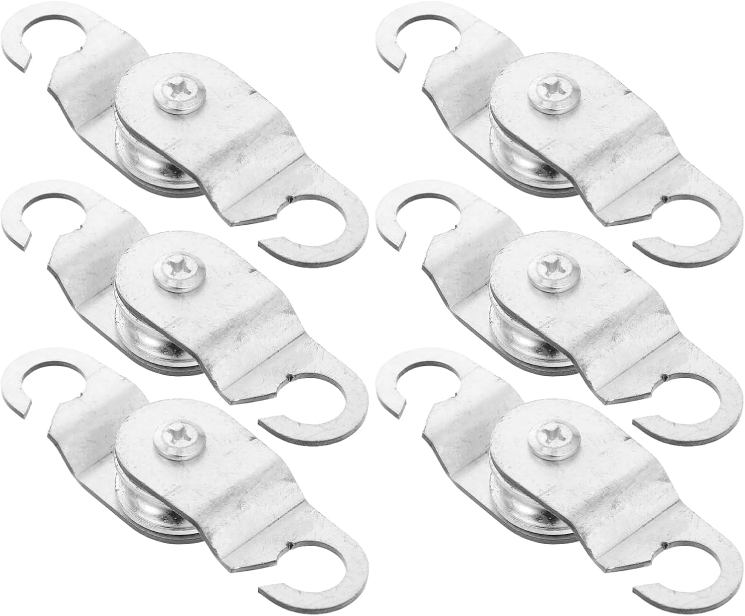 Pulley Opening Bearing 6 Pack Iron Winch Block Heavy Load Snatch Block ...