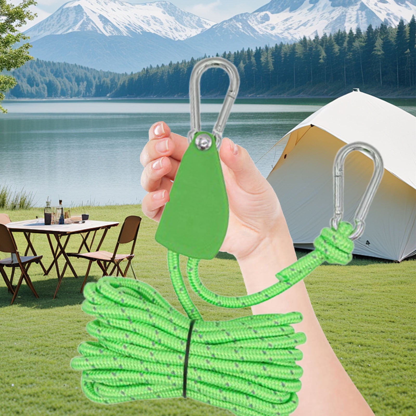 Pulley Rope System for Outdoor Tent Wind Resistance and Secure Sunshade ...