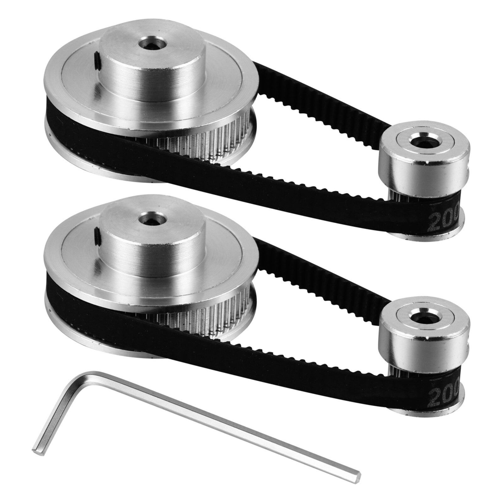 Pulley Synchronous Belt Motor Set Wheel Stepper Aluminum Premium 3D ...