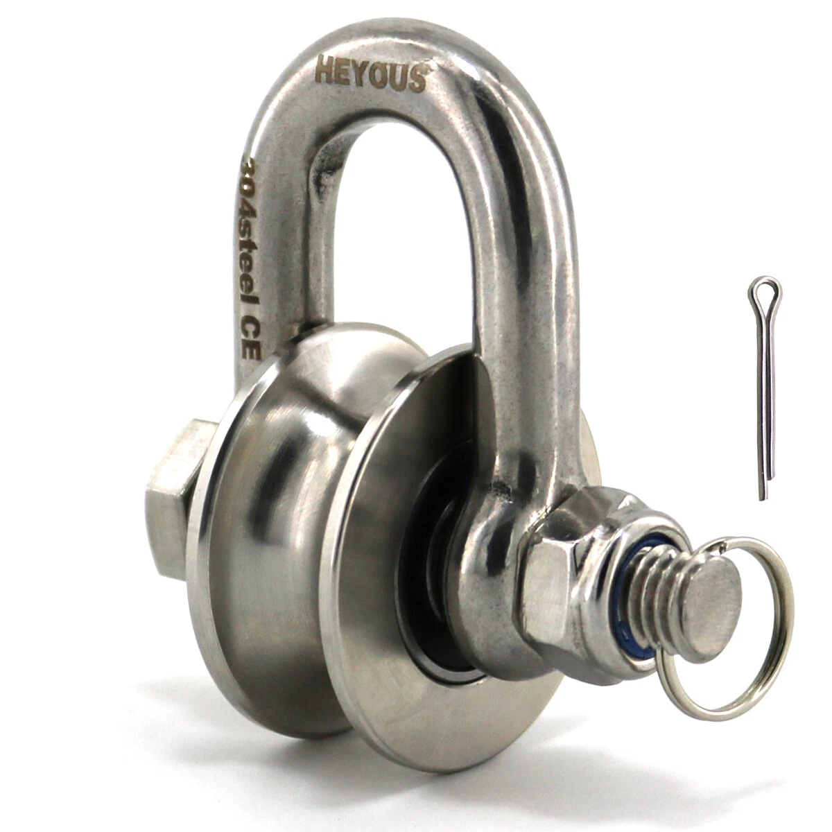 Pulley Wheel U Groove Pulley Wheel Pulley Block Heavy Duty Traction ...