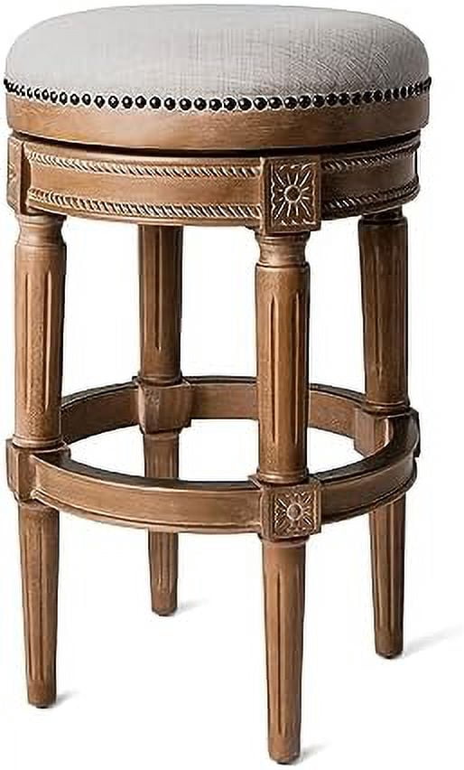 Pullman Backless Counter Stool in Reclaimed Oak Finish with Ash Grey ...