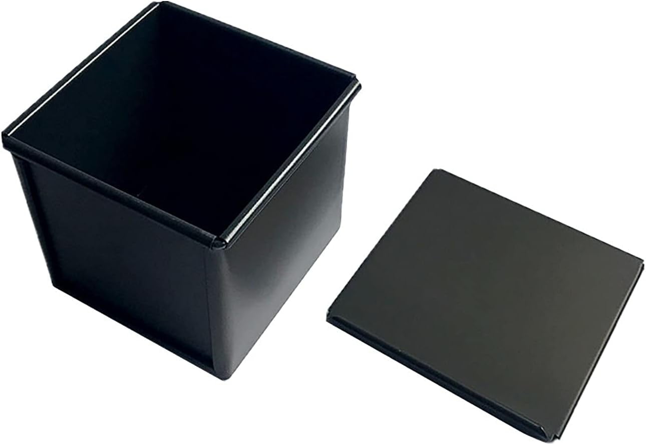Pullman Loaf Pan with Lid Aluminum Alloy Square Cube Toast Mold Tins ...