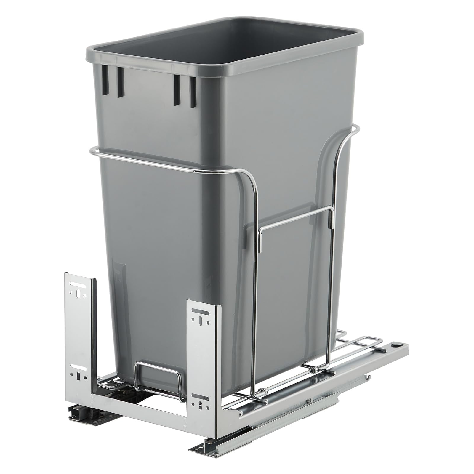 Pullout Trash Can for Kitchen Cabinets, 30/35 Qt Garbage Waste ...