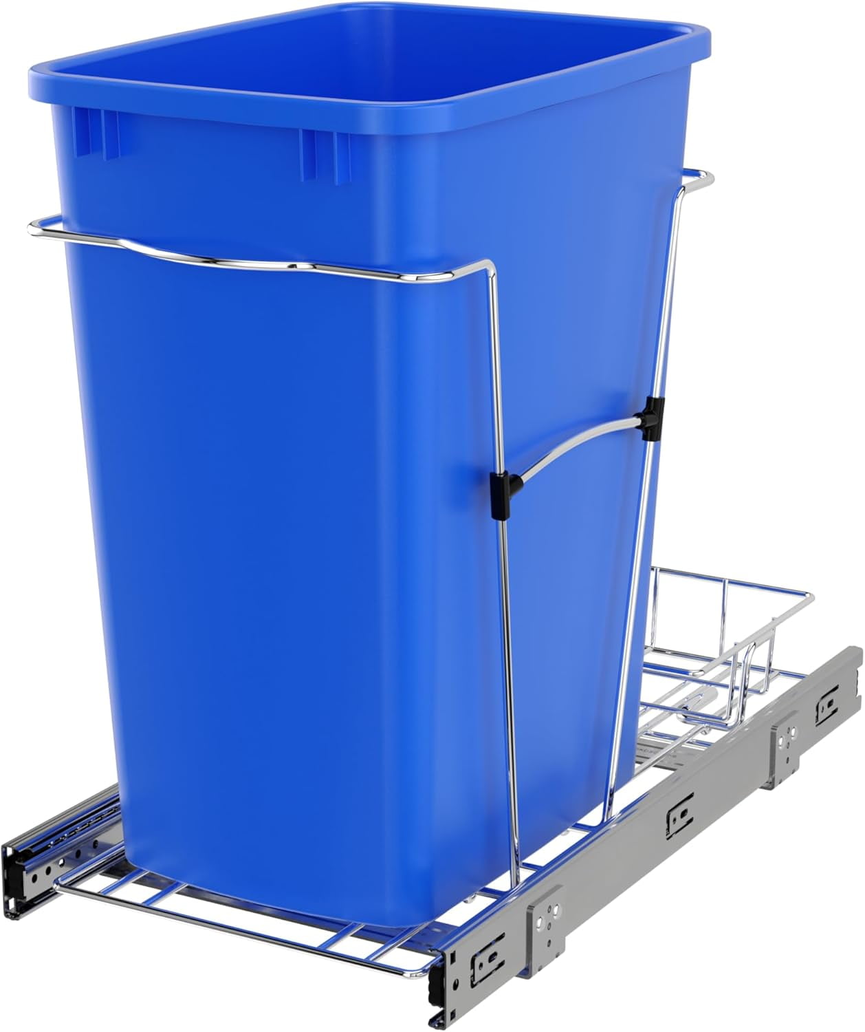 Pullout Trash Can for Under Kitchen Cabinets 35 Qt Garbage Waste ...