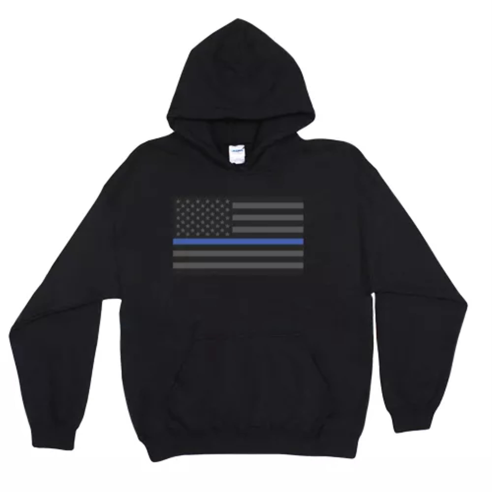 Pullover/Hooded Police/Thin Blue Line Black - Large - Walmart.com