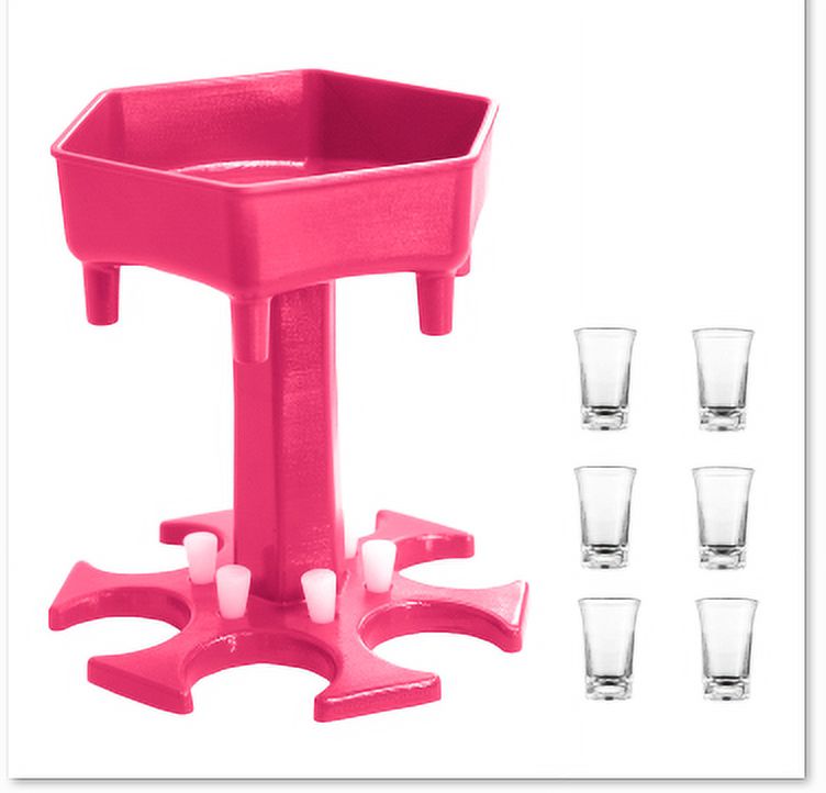 Puloru Shot Glass Dispenser, Small Portable Plastic Drink Dispenser ...