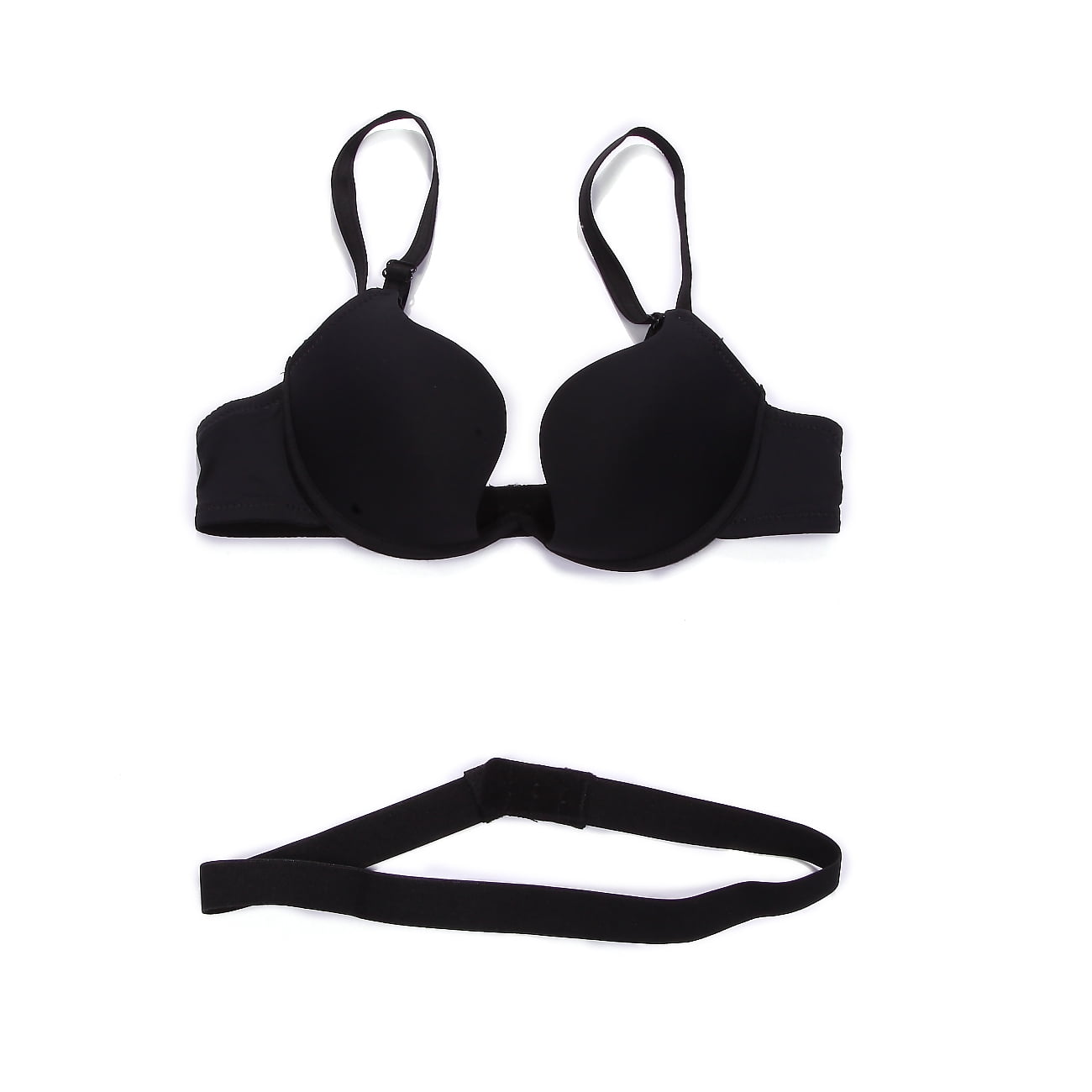 Puloru Women Backless Bra, Deep V Low Cut Underwear, Padded ...