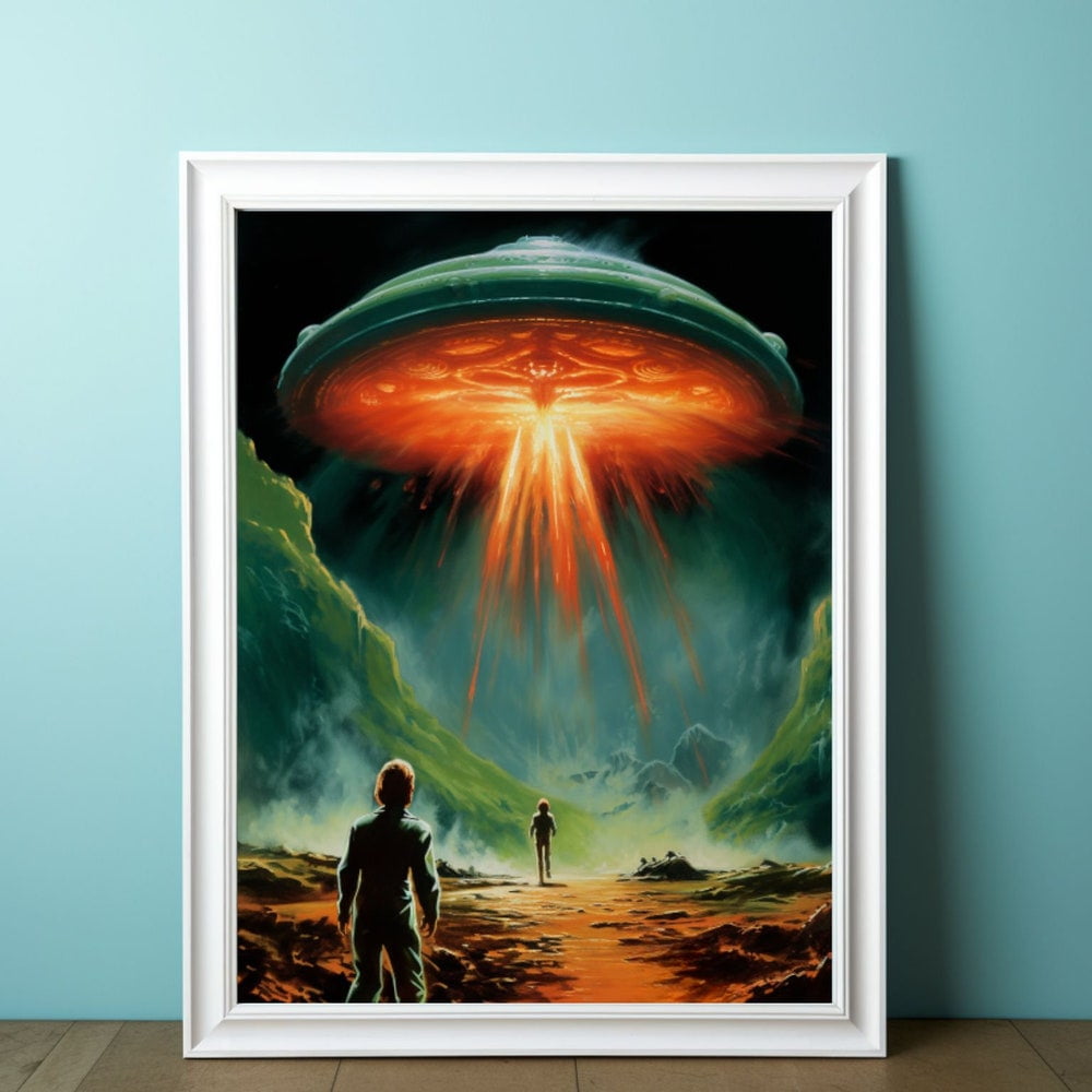 Pulp Art - Retro Futurism Art | Ufo Decor | Retro Sci Fi Art | Trippy ...