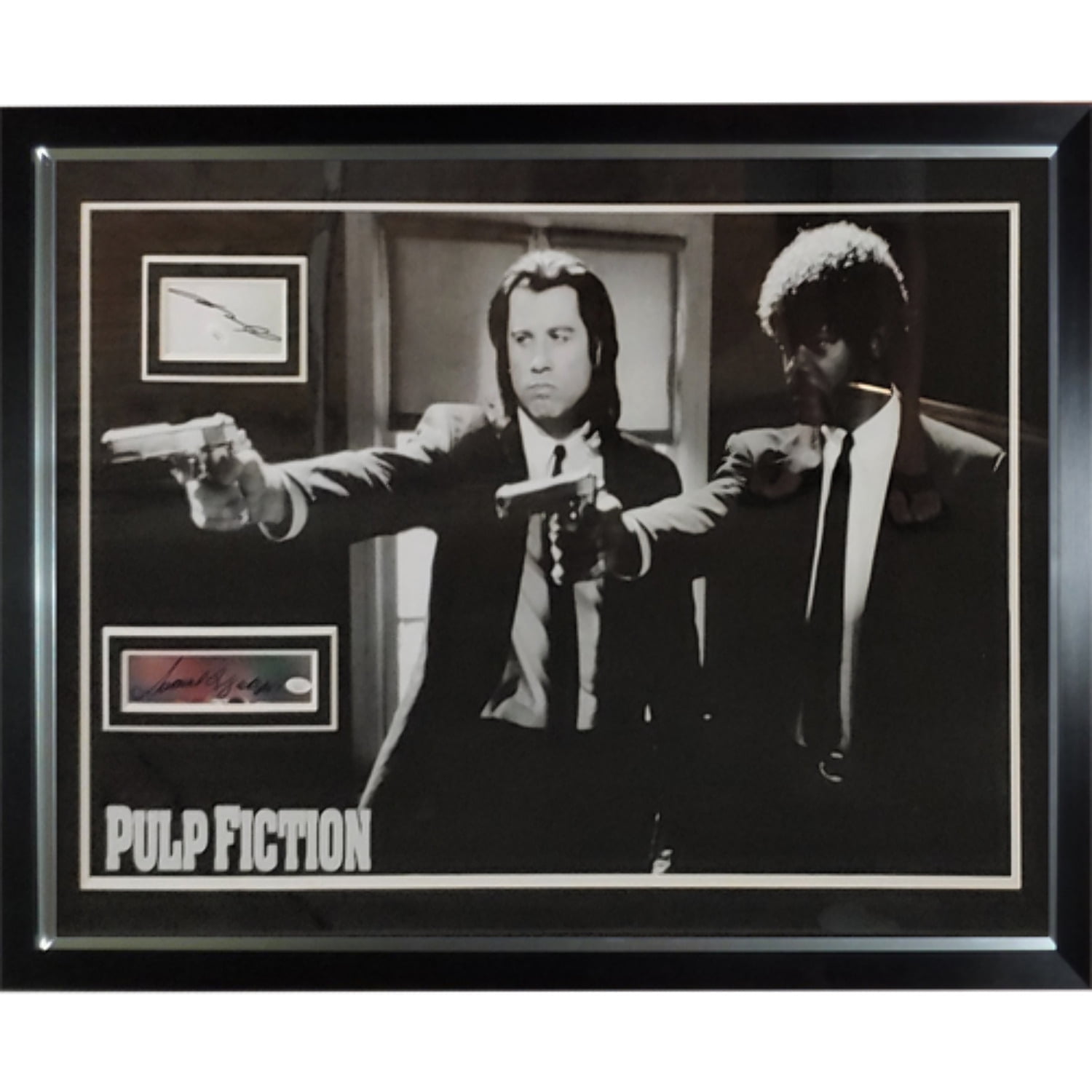 Pulp Fiction Duo with Guns Full-Size Movie Poster Deluxe Framed with ...