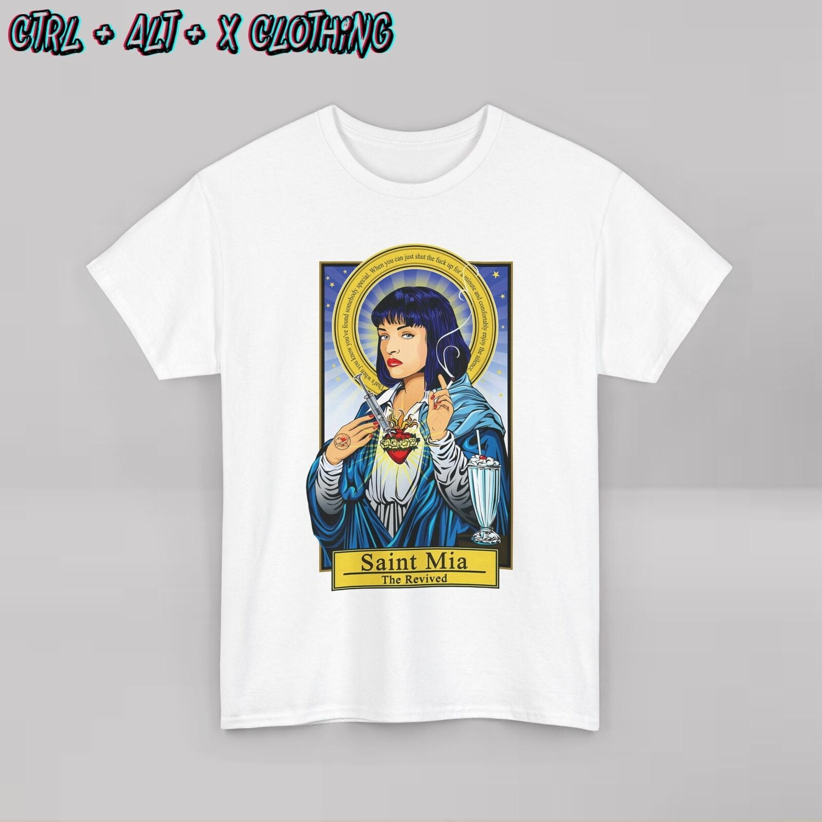 Pulp Fiction Mia Wallace the Revived Pop Culture Shirt cotton - Walmart.com