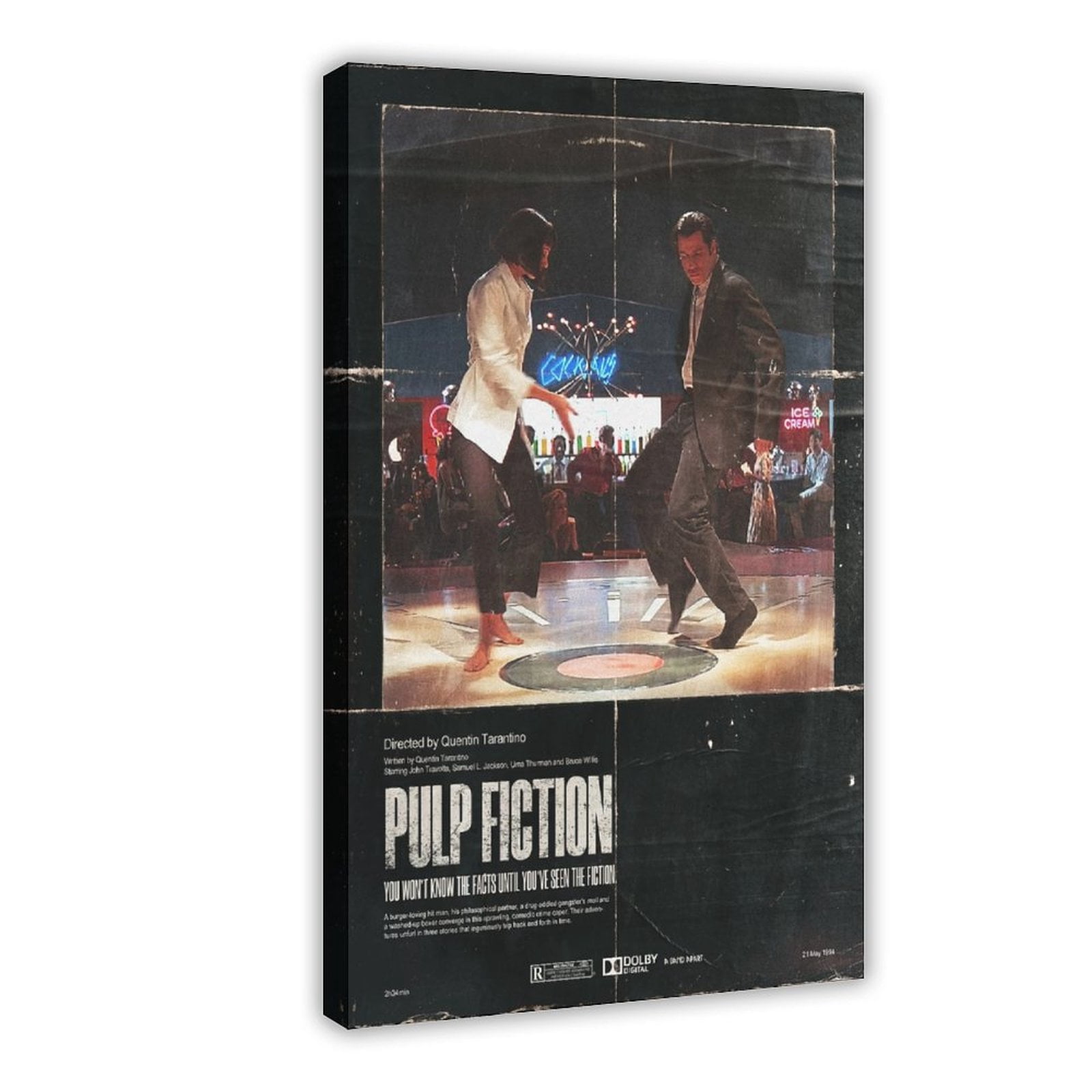 Pulp Fiction Movie Poster Canvas Art Poster and Wall Art Picture Print ...