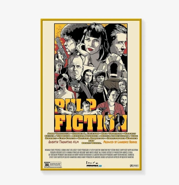 Pulp Fiction Poster NO FRAMED POSTER, Home Decor, Vintage Art Print ...