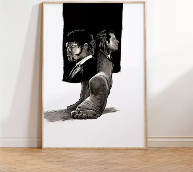 Pulp Fiction Poster, Vintage Movie Wall Art Print, Quentin Tarantino ...