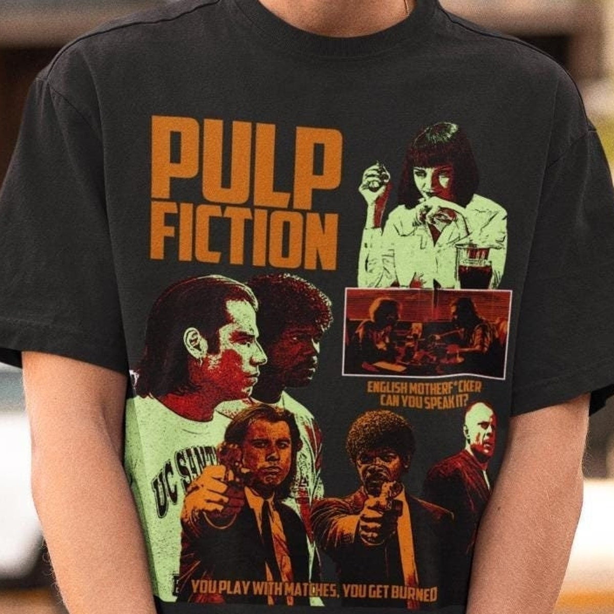 Pulp Fiction Shirt-Quentin Tarantino Shirt,Uma Thurman,John Travolta ...