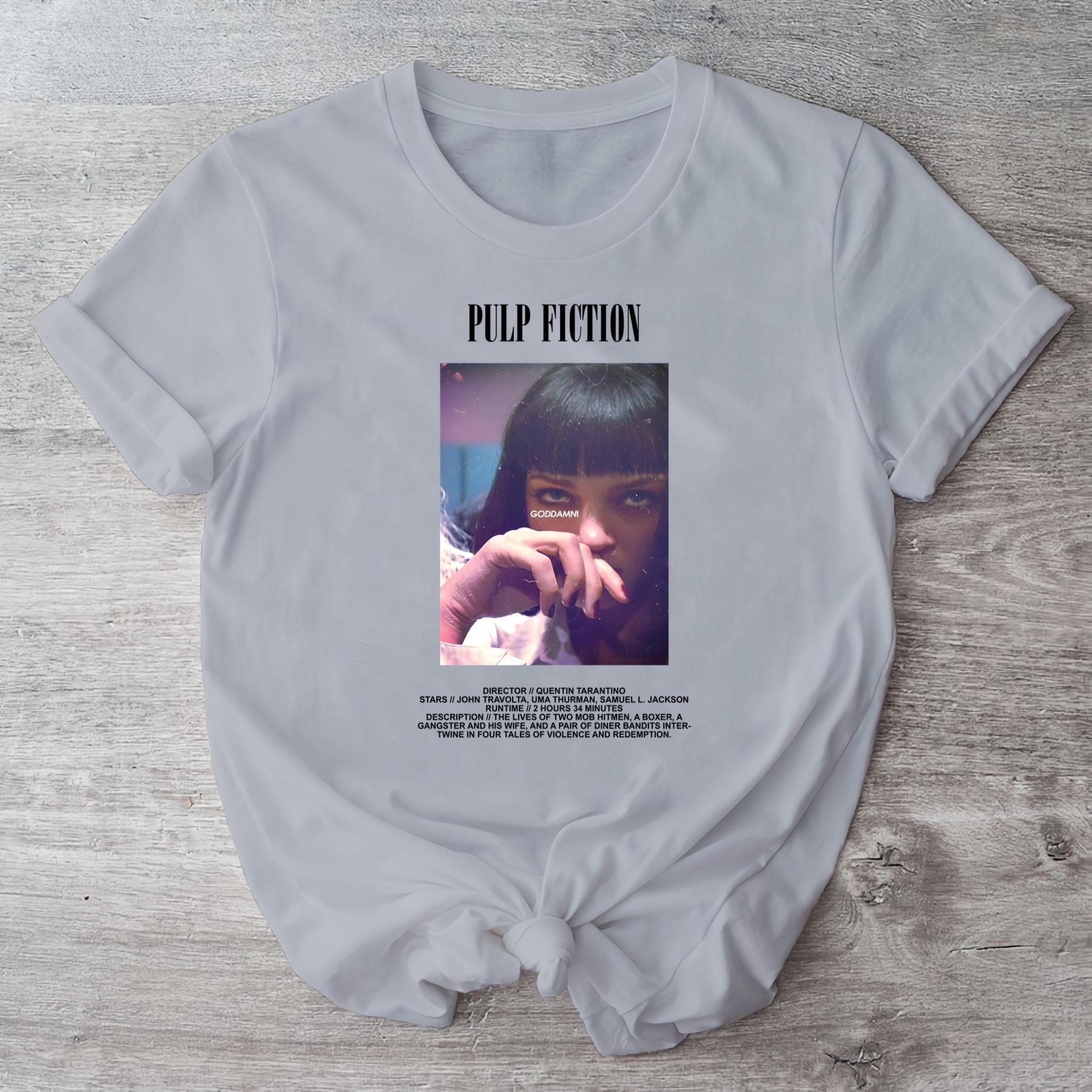 Pulp Fiction Shirt, Unisex Retro Quentin Tarantino Pulp Fiction Movie ...