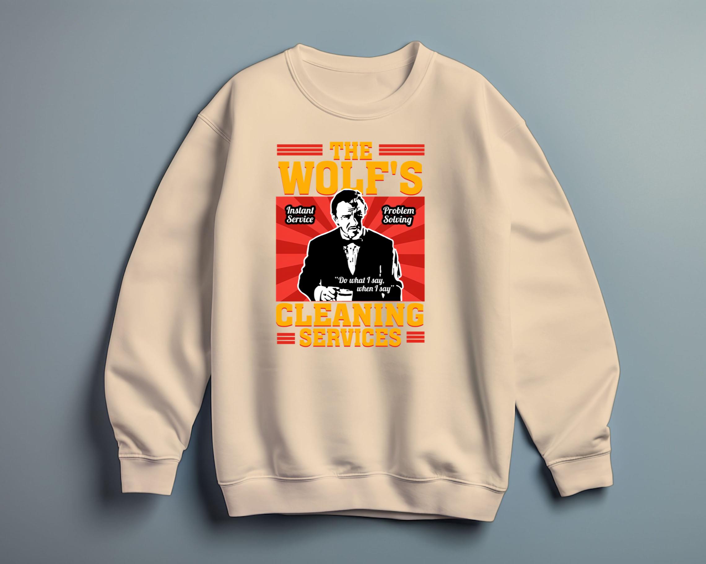 Pulp Fiction The Wolf Vintage T-Shirt, Winston 'The Wolf' Wolf Shirt ...