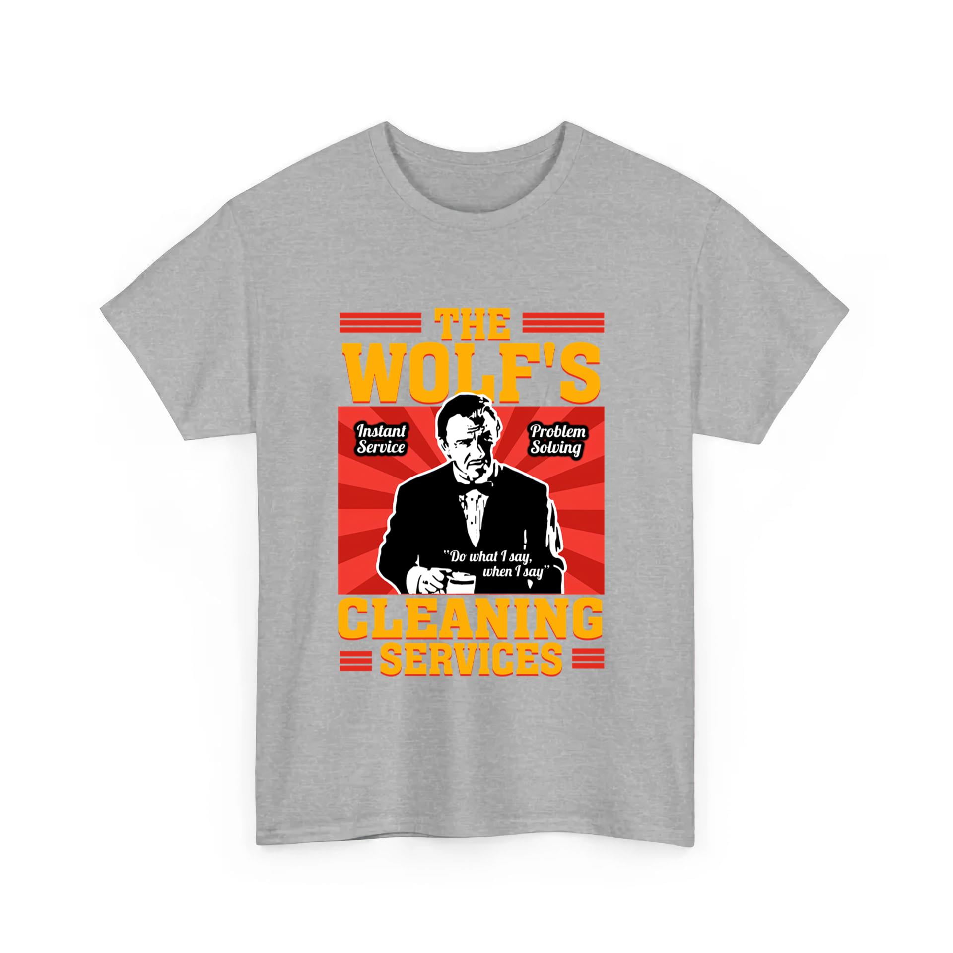 Pulp Fiction The Wolf Vintage T-Shirt, Winston 'The Wolf' Wolf Shirt ...
