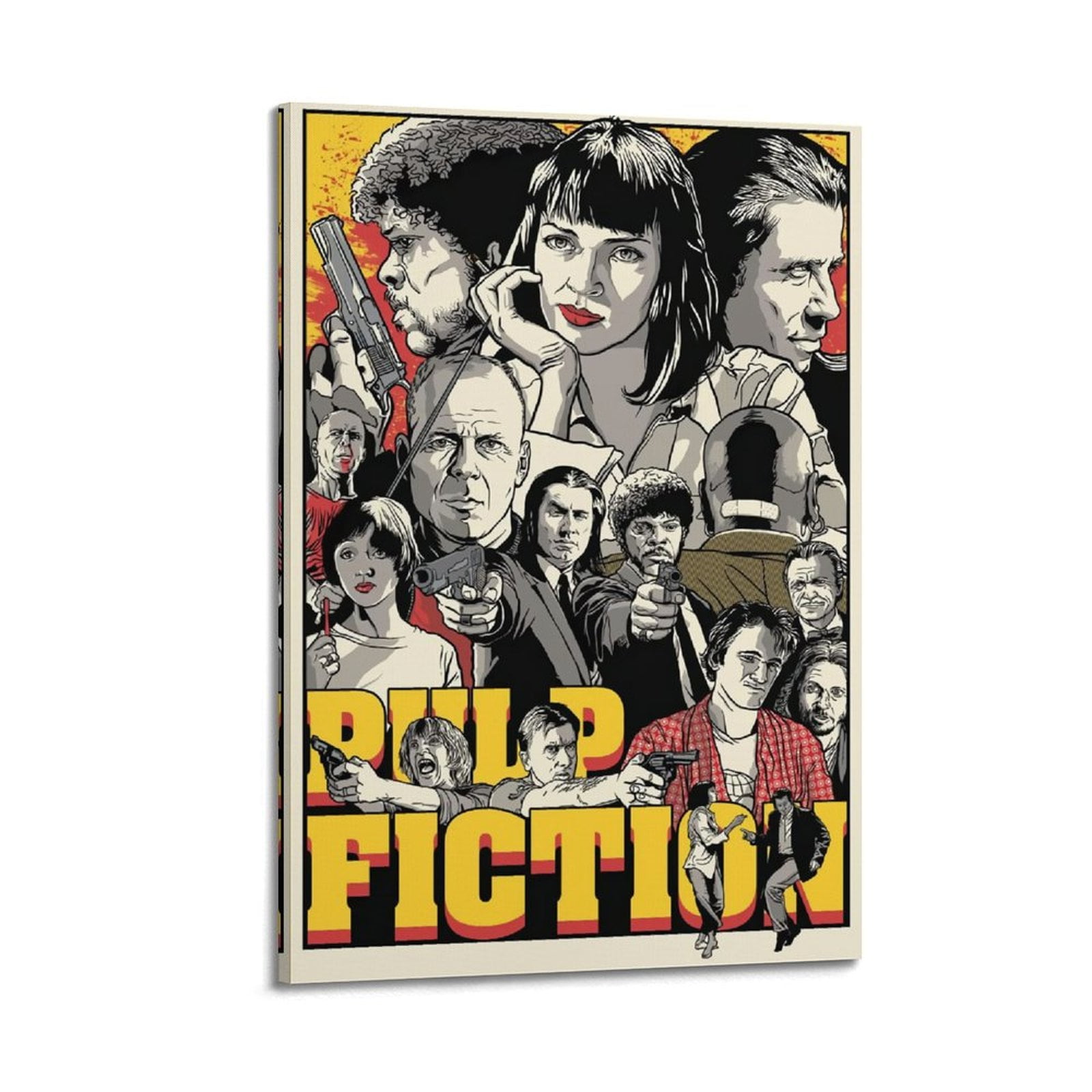 Pulp Fiction1 Poster Wall Art Canvas Aesthetic Music And Movies ...