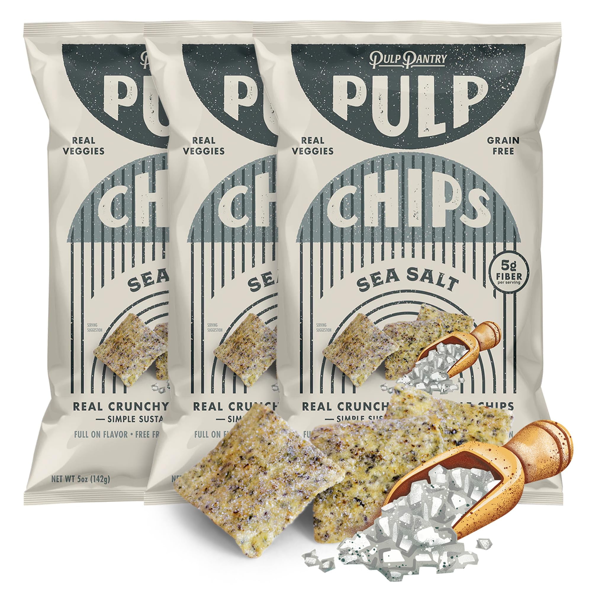 Pulp Pantry Grain Free CM31 Veggie Tortilla Chips, Corn Free, Potato ...